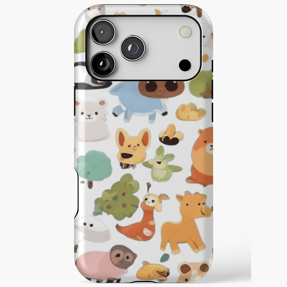 Funky Animals Groovy Retro Style Art iPhone Case 17 through 11 Pro Max ...