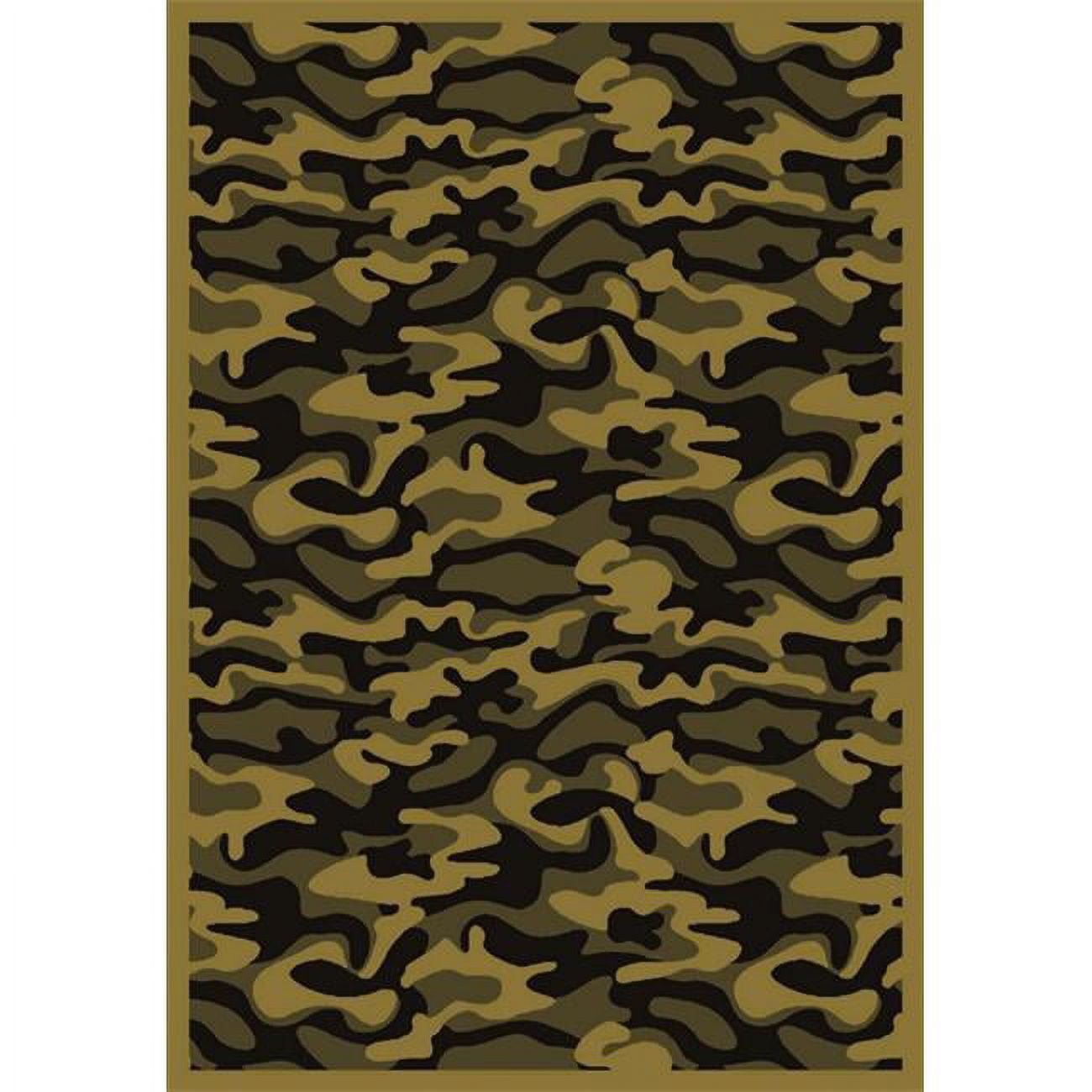 Funky Camo Desert 3 ft.10 in. x 5 ft.4 in. WearOn Nylon Machine Tufted ...