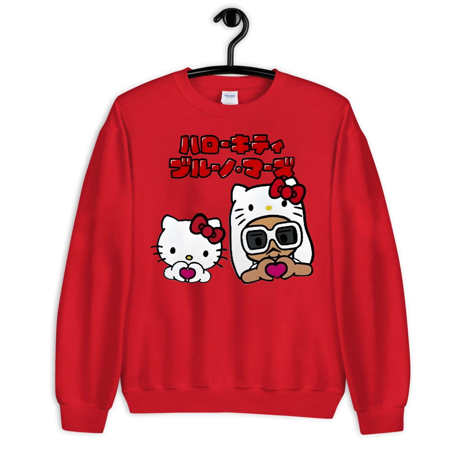 Funky Cartoon Collab Style Shirt, Colorful Kawaii Music Graphic Tee ...