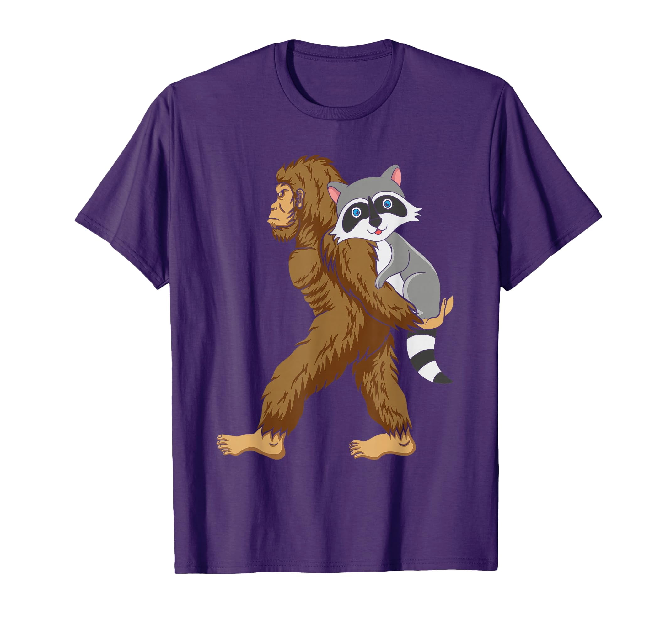 Funky Cartoon Creature Carrying Raccoon T-Shirt - Perfect for Animal ...