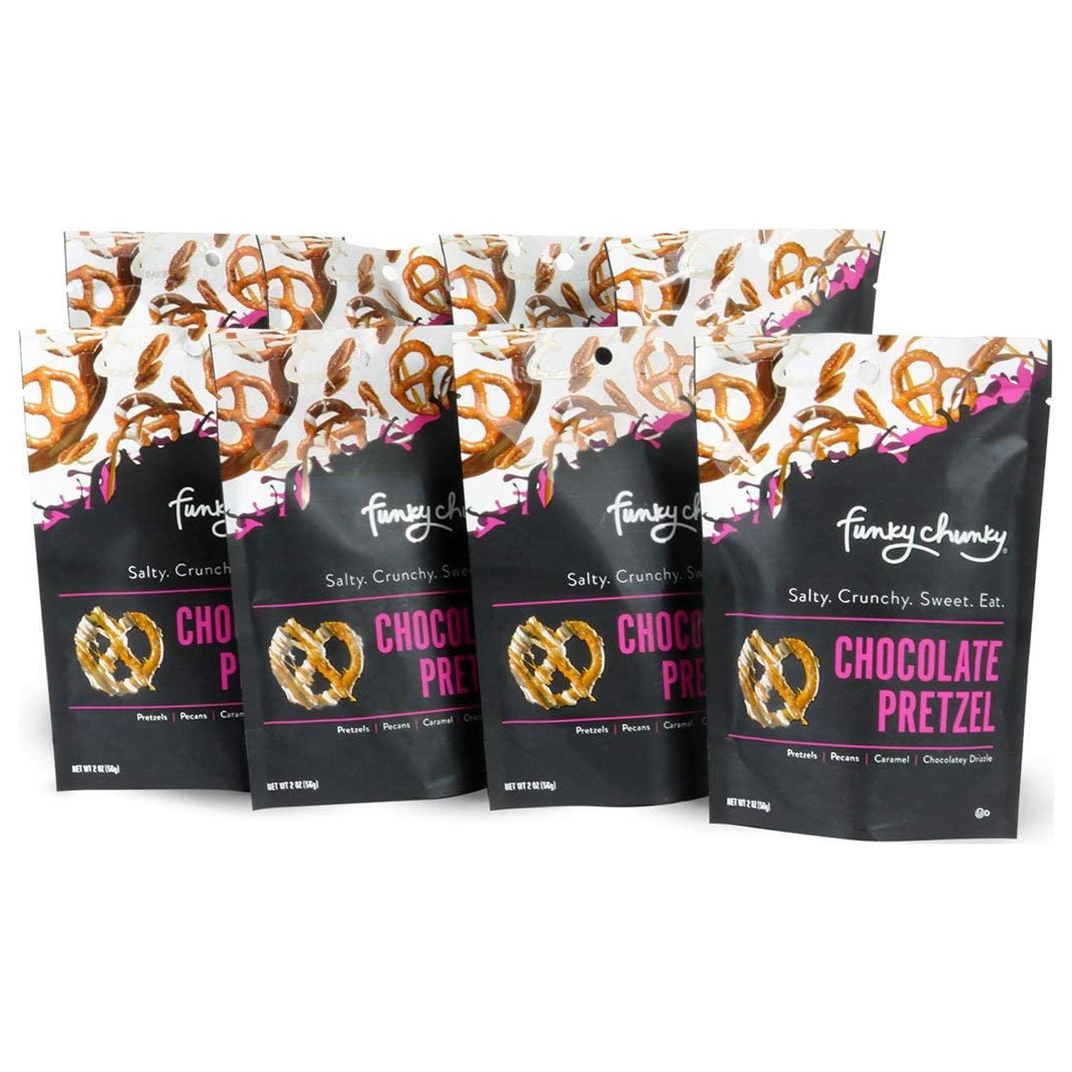 Funky Chunky Gourmet Popcorn Chocolatey Popcorn Pretzel and Nutty Mixes ...