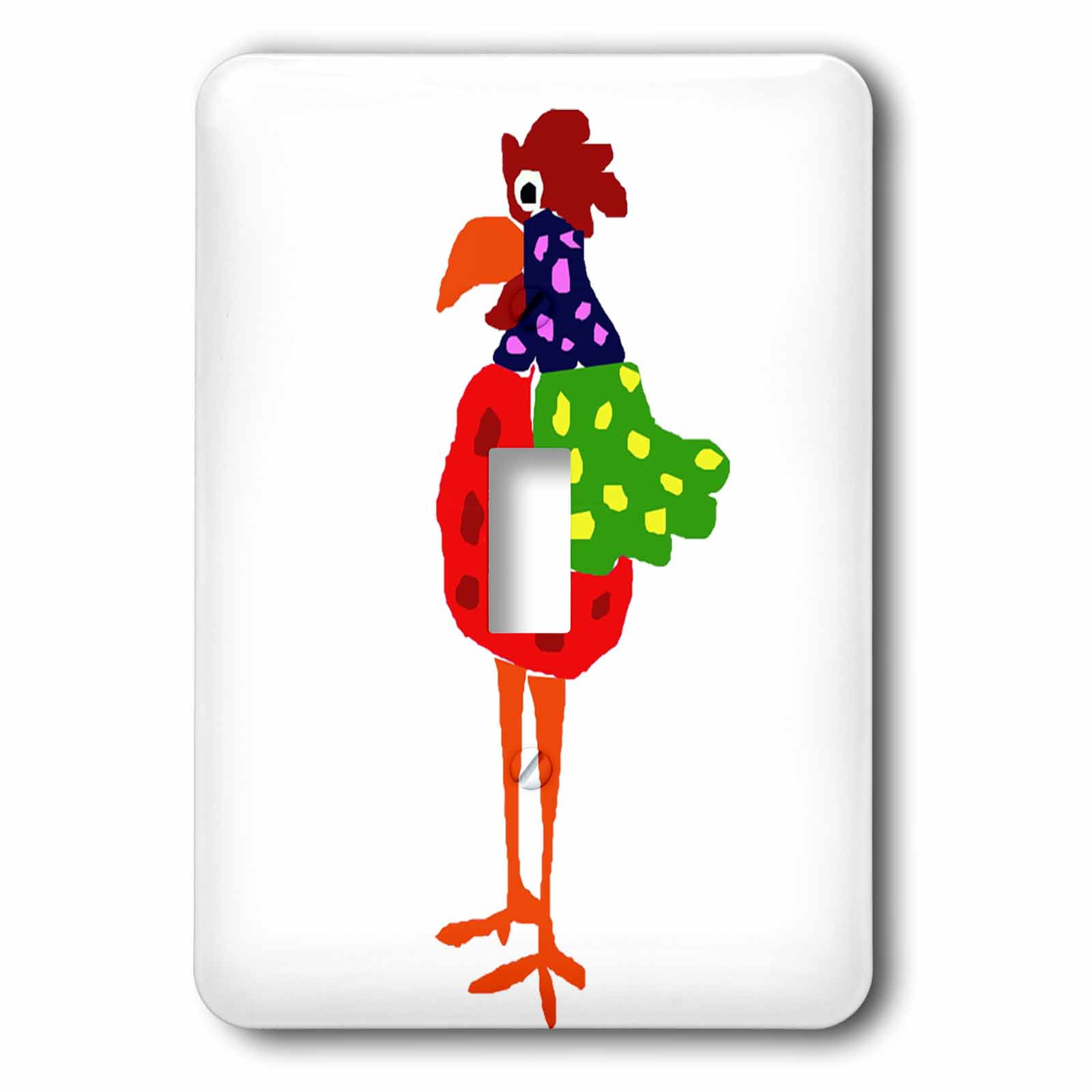 Funky Colorful Rooster single toggle switch lsp-196065-1 - Walmart.com