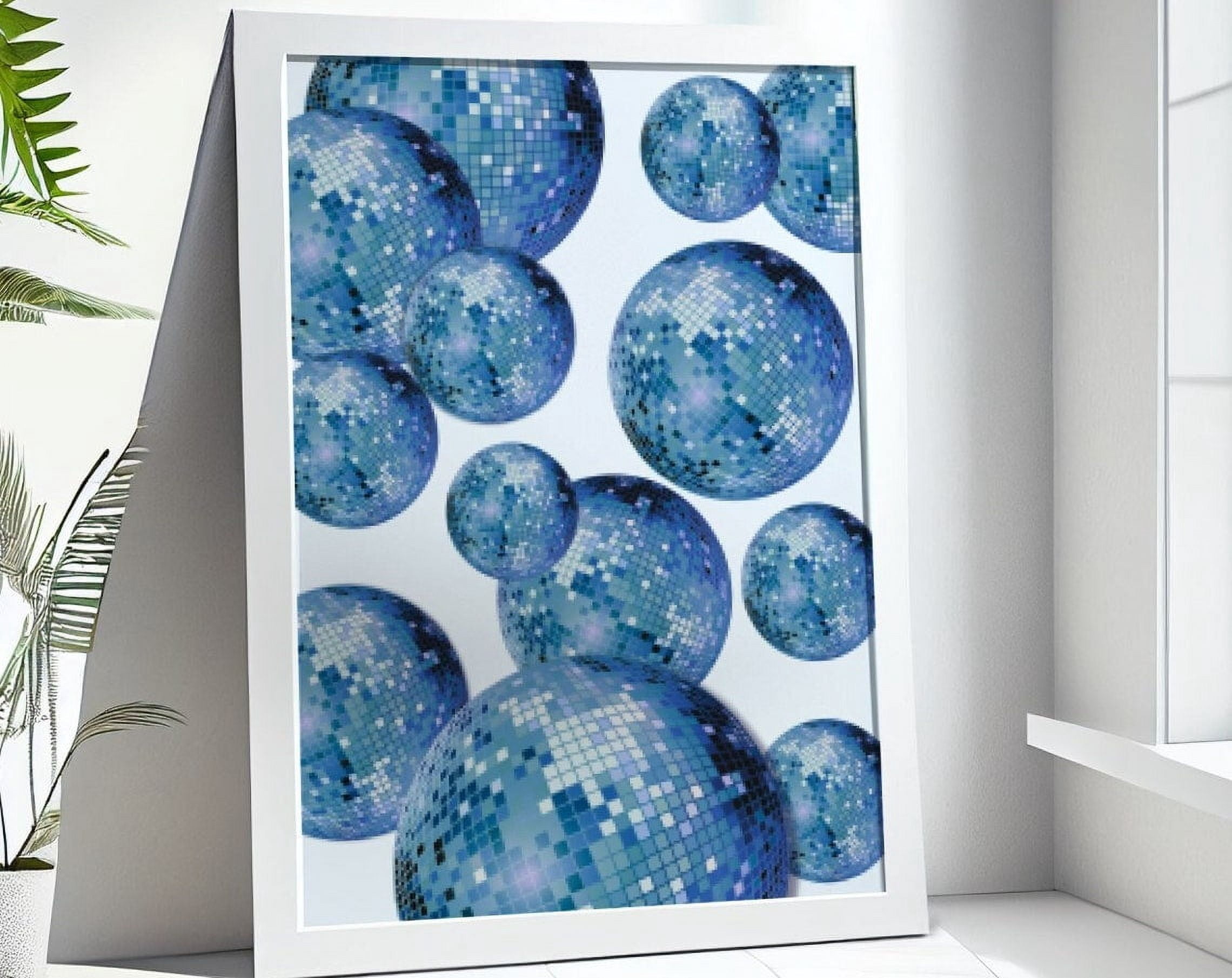 Funky Disco Ball Poster, Trendy Mirrorball, Disco Ball Wall Art, Dorm ...