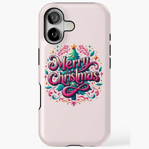 Funky Festive Style Bright Holiday Merry Design for iPhone 17 11 12 13 ...