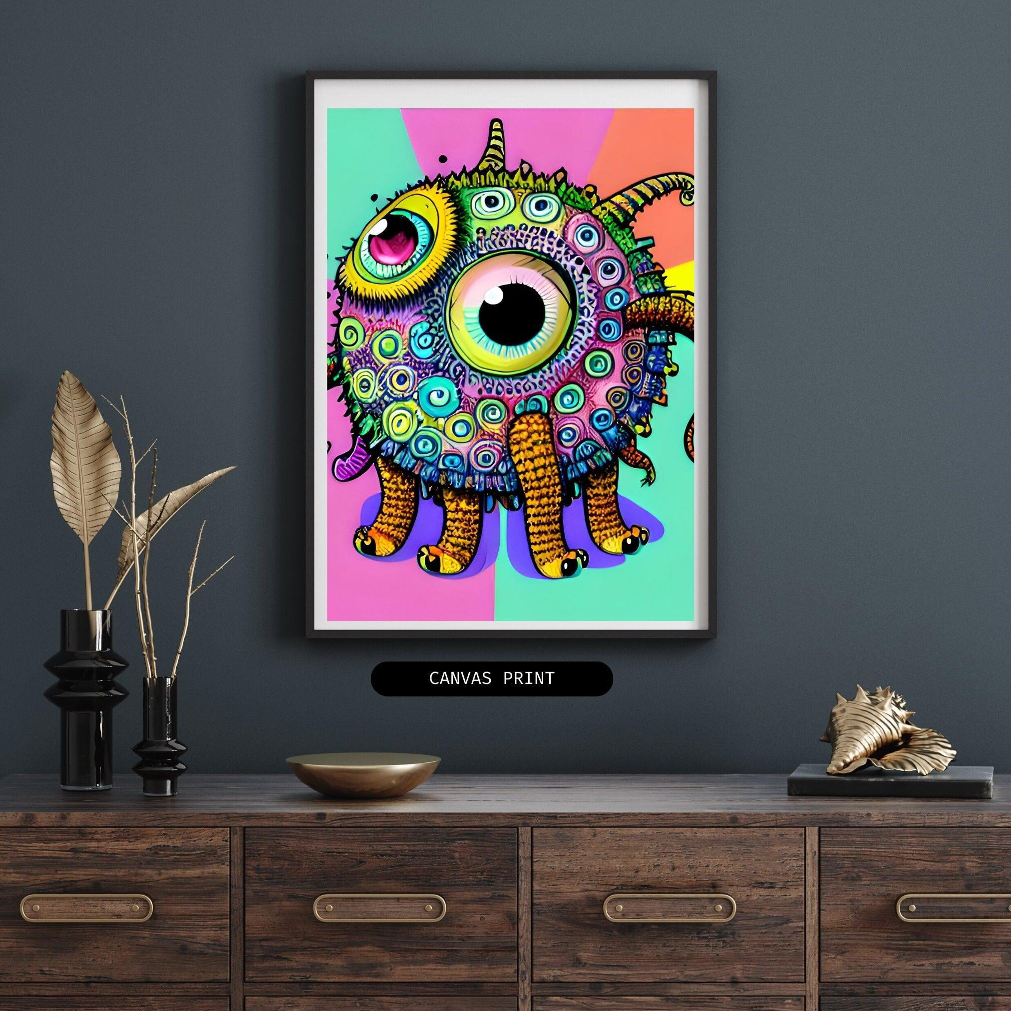 Funky Fiends- Canvas Wall Art - Walmart.com