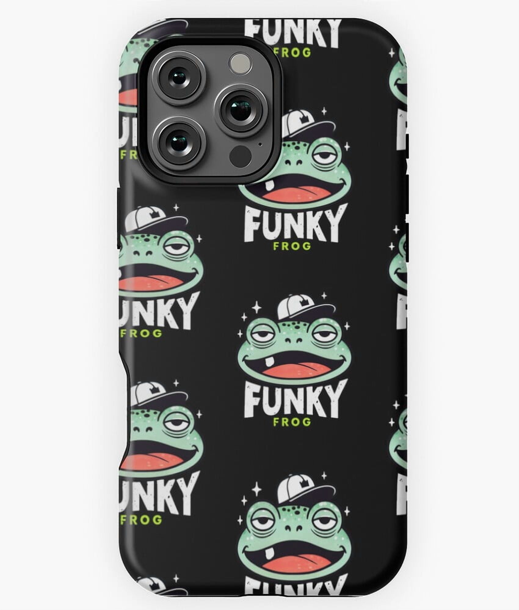 Funky Frog Retro Aesthetic Art N4503 Phone Case for iPhone 17 16 15 14 ...