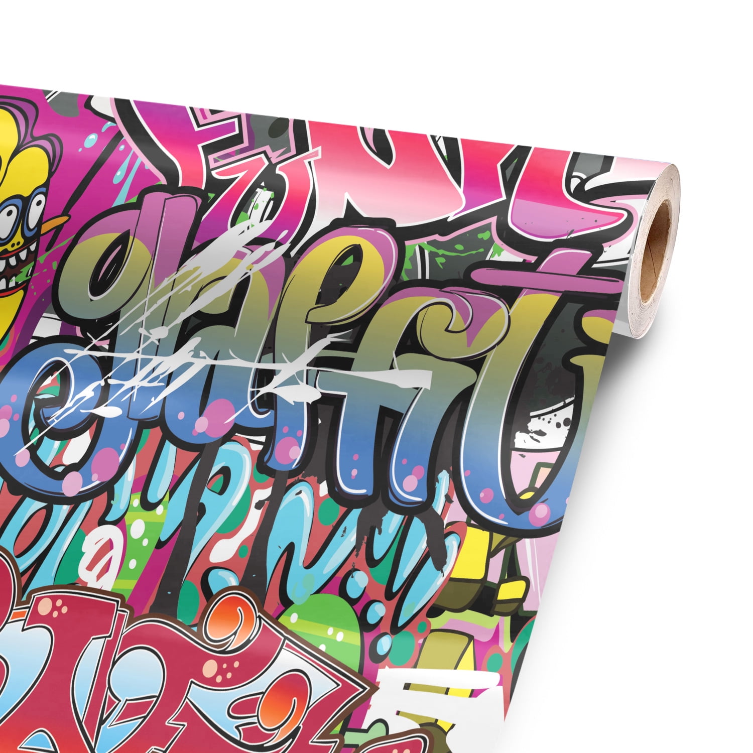 Funky Graffiti 60” x 52” Vinyl Wrap Sheet for large or custom items ...