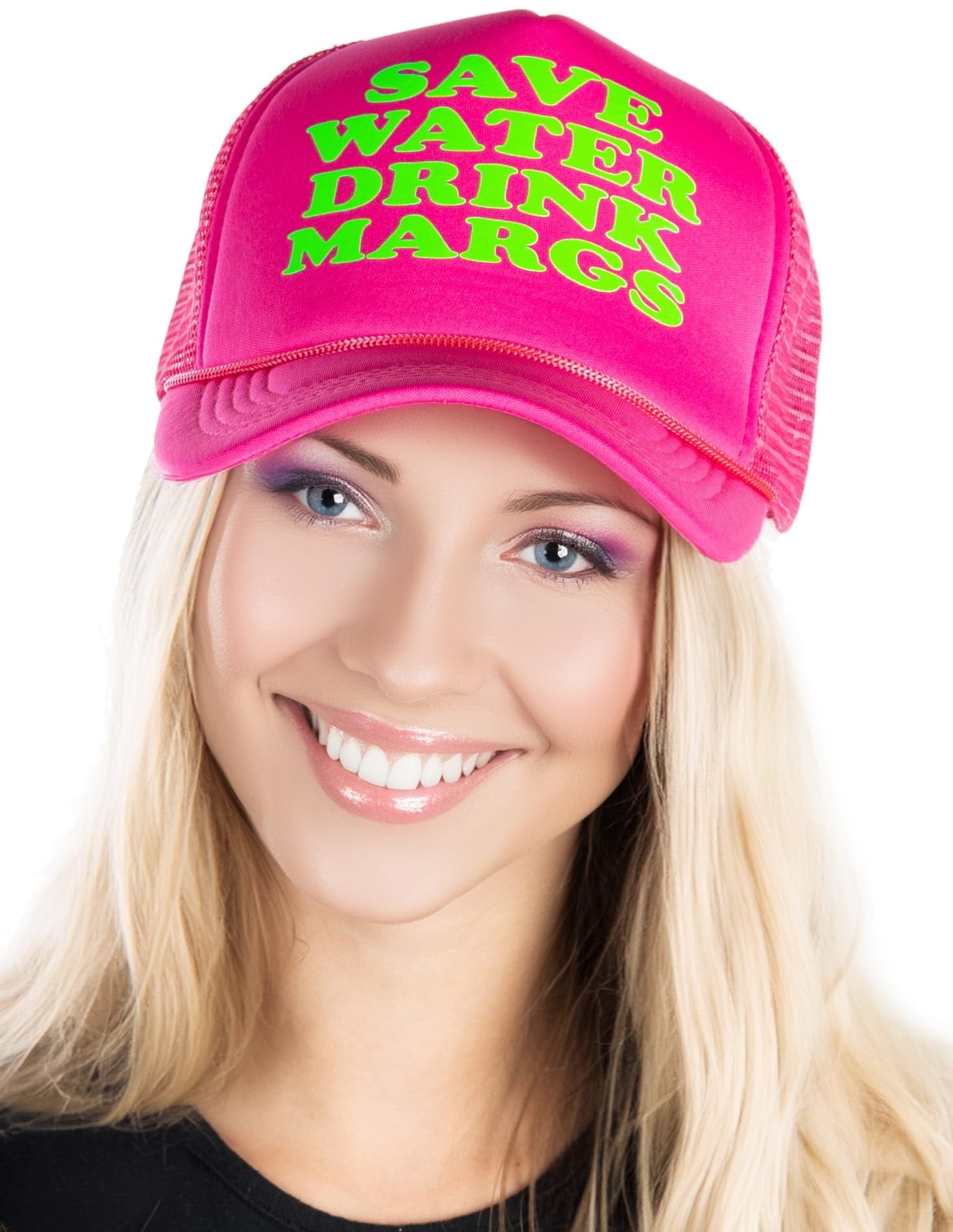 Funky Junque Foam Snapback Trucker Hat - Save Water Drink Margs (Hot ...