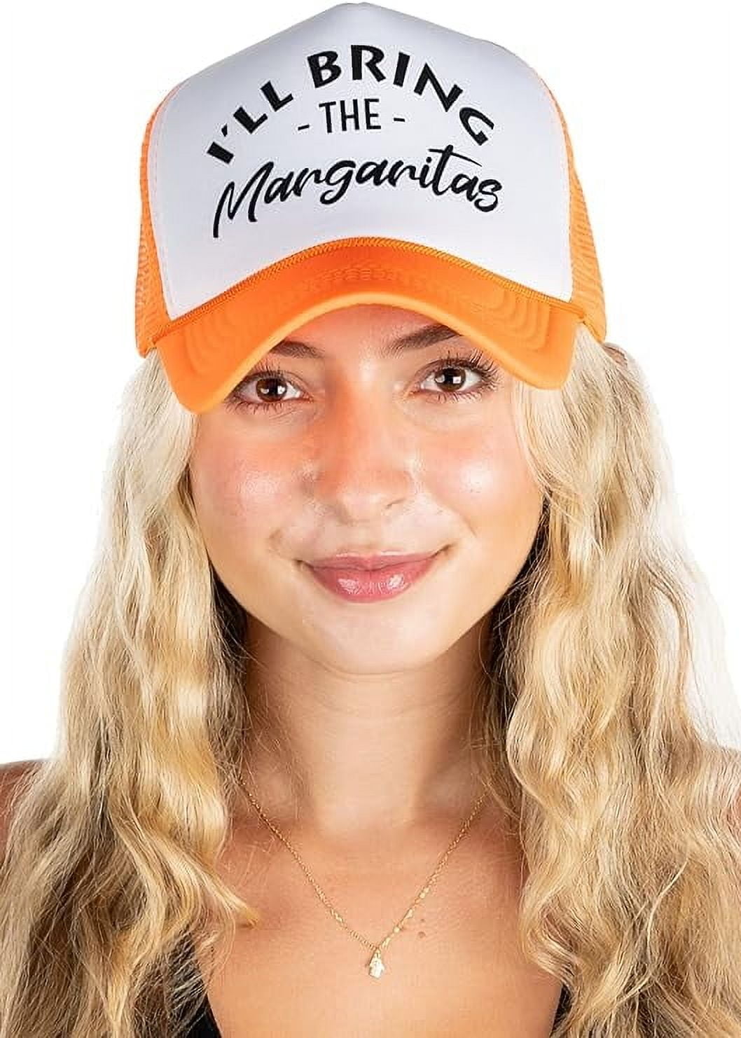 Funky Junque Foam Trucker Hat - I'll Bring The Margaritas (White/Neon ...