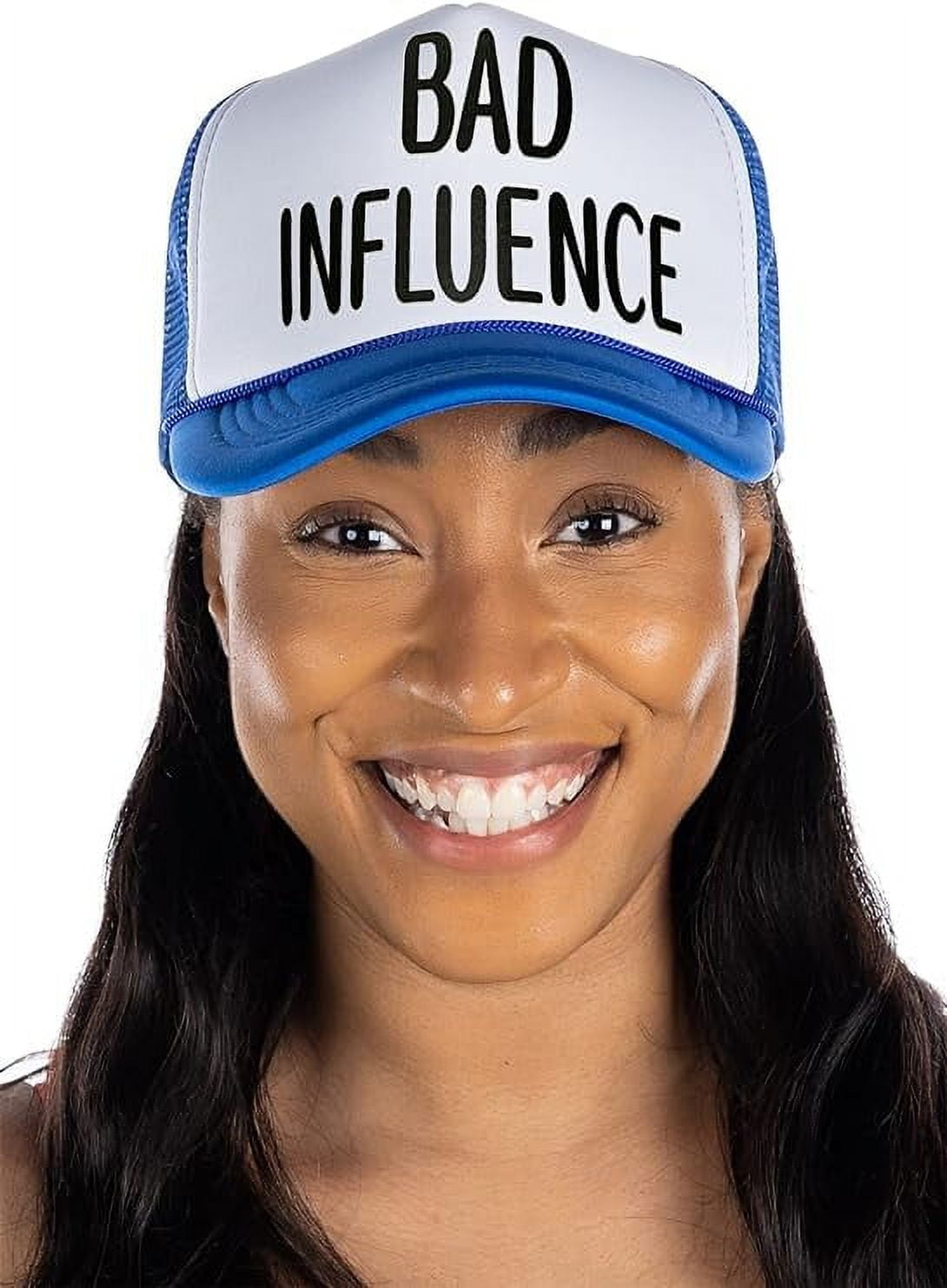 Funky Junque Foam Trucker Party Hat - Bad Influence - (Royal Blue/White ...