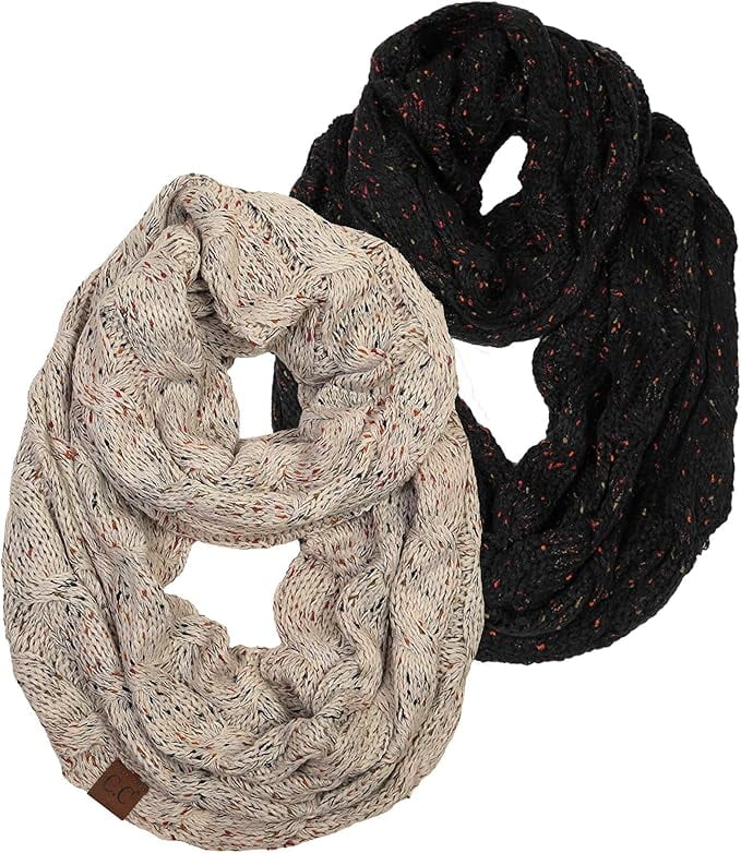 Funky Junque Infinity Scarf for Women Oversized Wrap, Chunky Layer ...