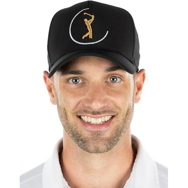 Funky Junque Men's Six Panel High Crown Performance Golf Hat ...
