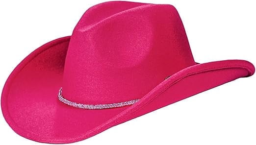 Funky Junque Pink Rhinestone Cowgirl Hat – Sparkly Western Cowboy Hat ...