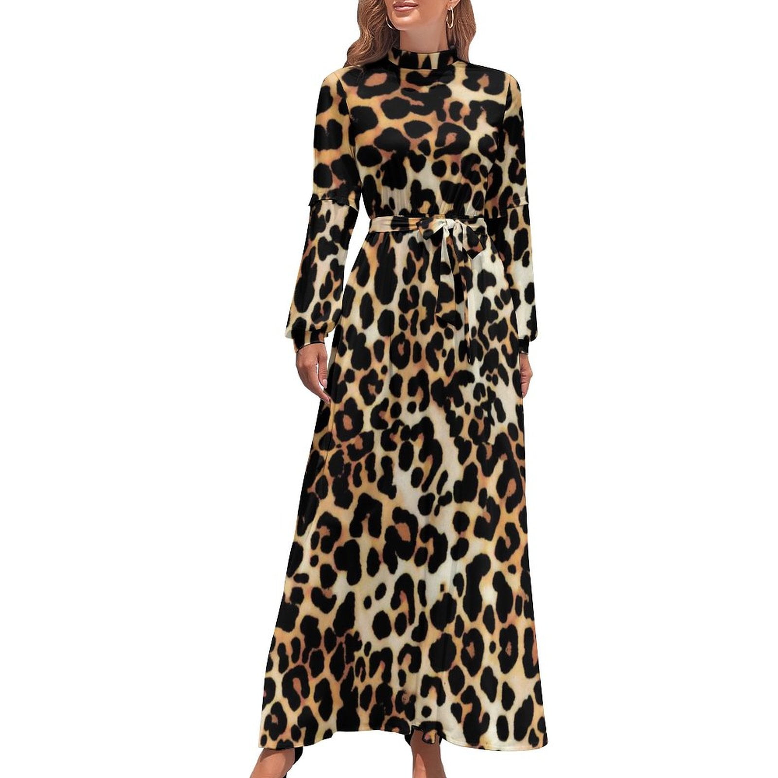Funky Leopard Print Dress Pink Black Spots Street Fashion Beach Dresses ...