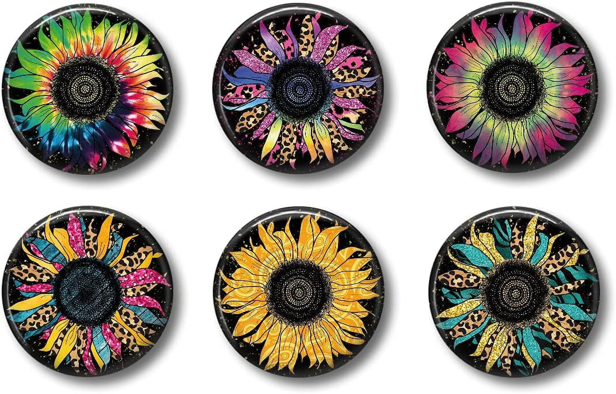 Funky Leopard Sunflower Locker Magnets - Cute Locker Magnets For Teens ...