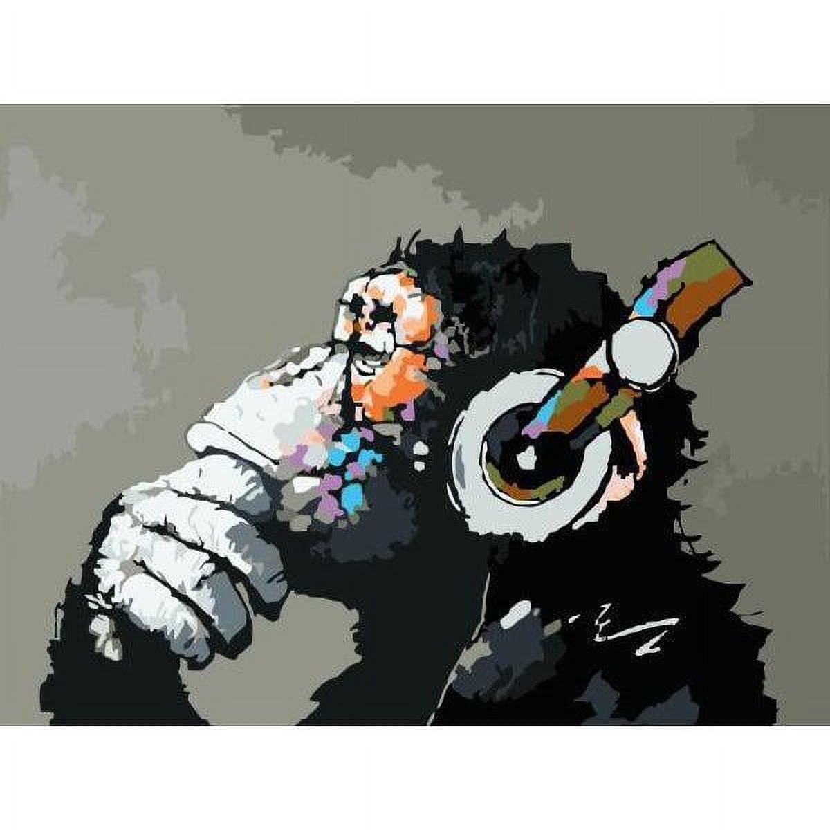 Funky Monkey - Paint by Number Kit - 16"x20" (40x50cm) - DIY Acrylic ...