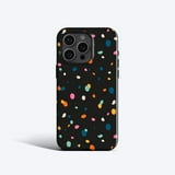 Funky Multicolored Spots Retro Pattern Art iPhone Case 17 16 15 14 13 ...