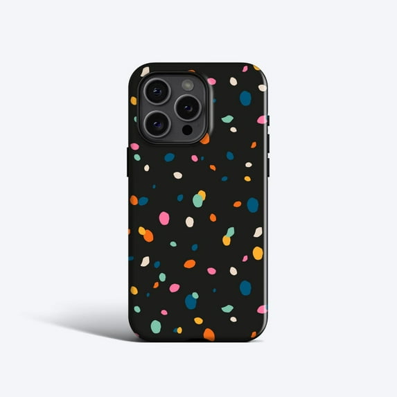 Funky Multicolored Spots Retro Pattern Art iPhone Case 17 16 15 14 13 ...