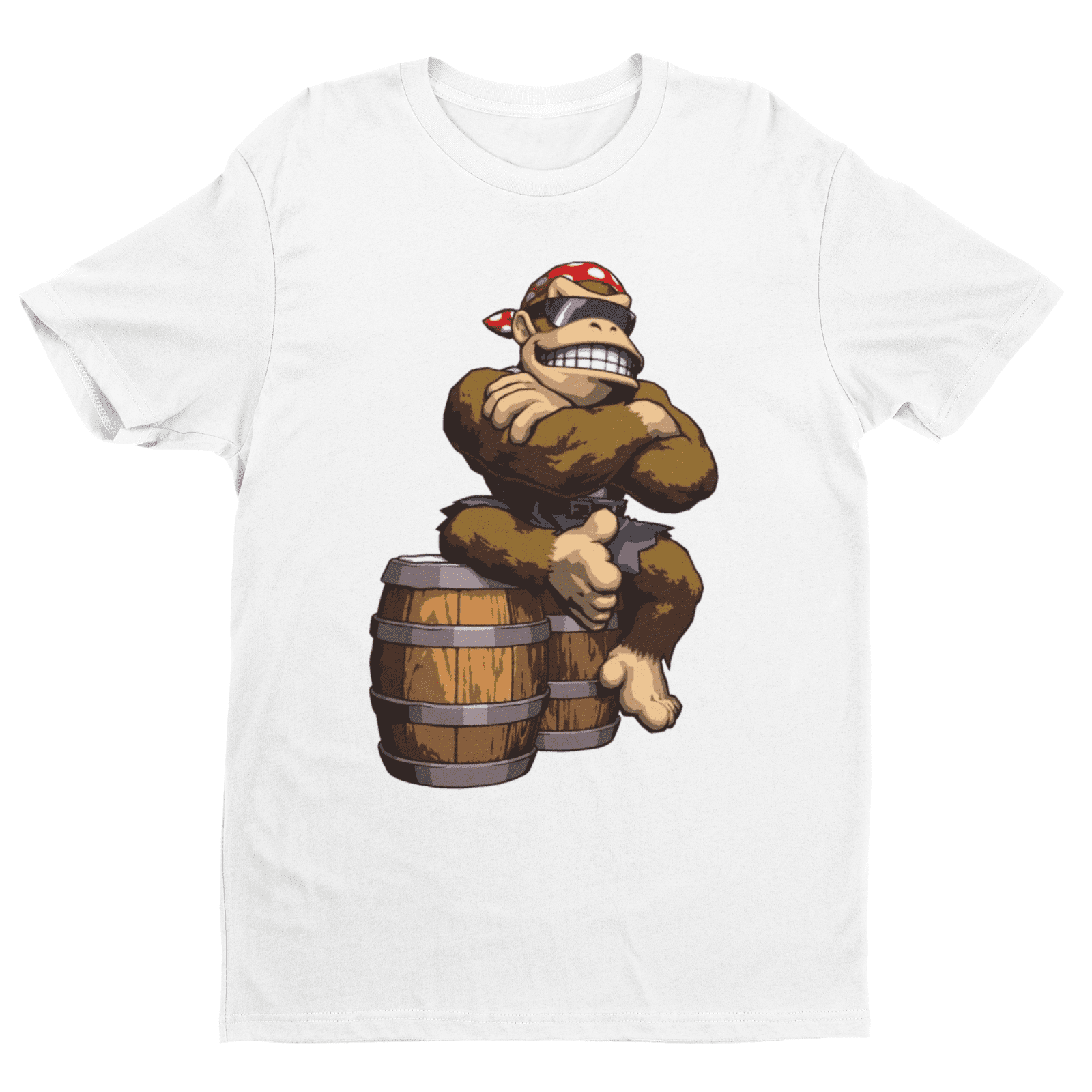 Funky Munky Shirt Retro Cartoon Character Graphic Gift for Gamer Fans ...