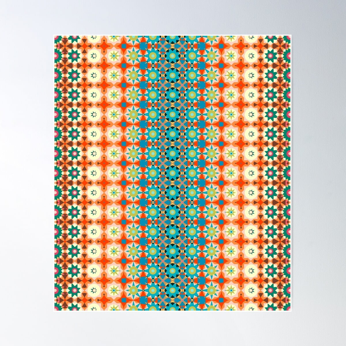 Funky Pattern 44 Poster Wall Art, Modern Wall Decor For Living Room ...