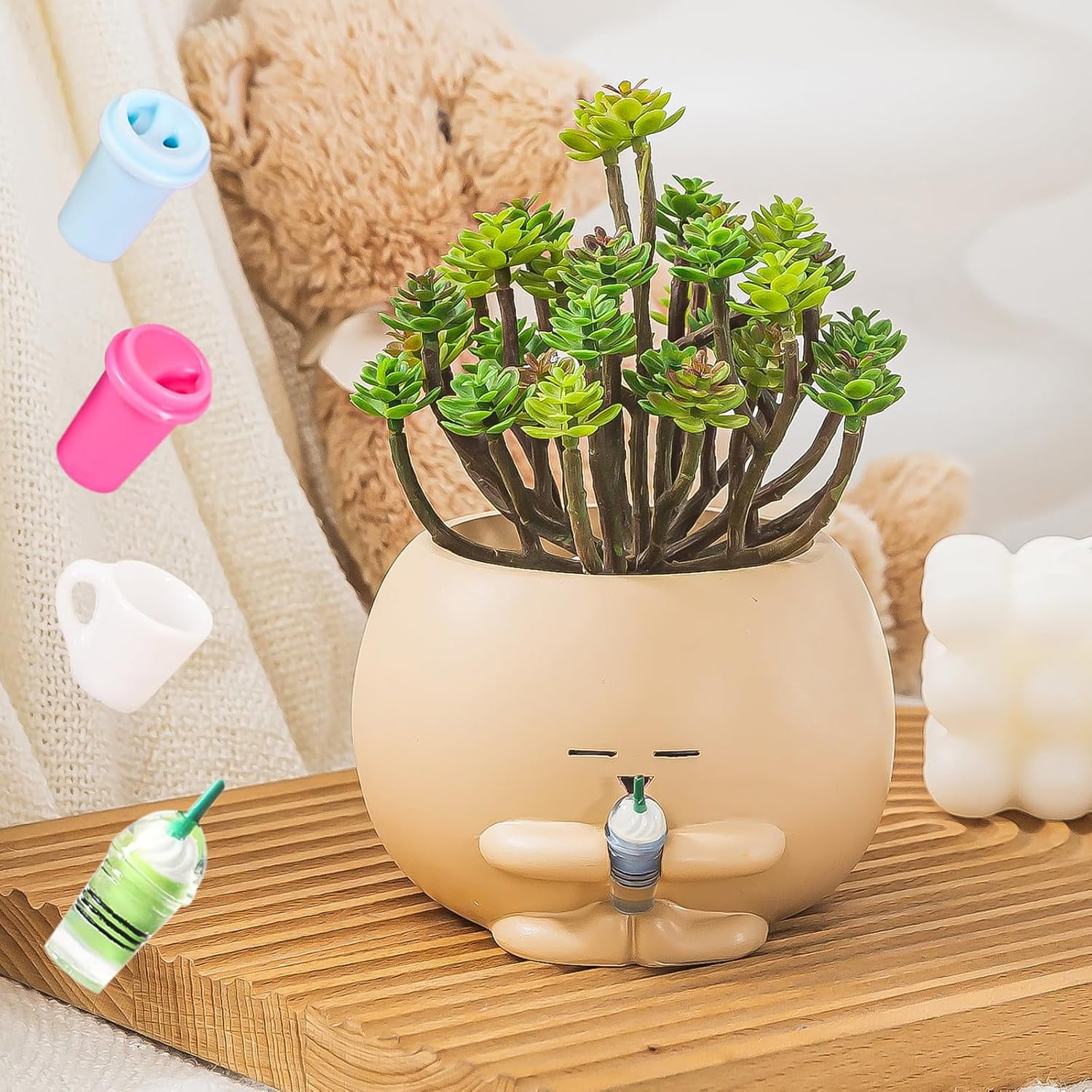 Funky Plant Pots Female Form, 3.15 Inch Purple Female Planters for ...