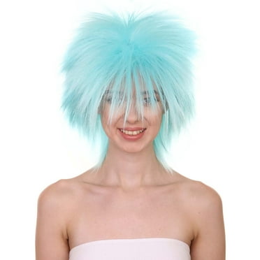Funky Punk Wig - Blue - Adult Costume Accessory - Walmart.com