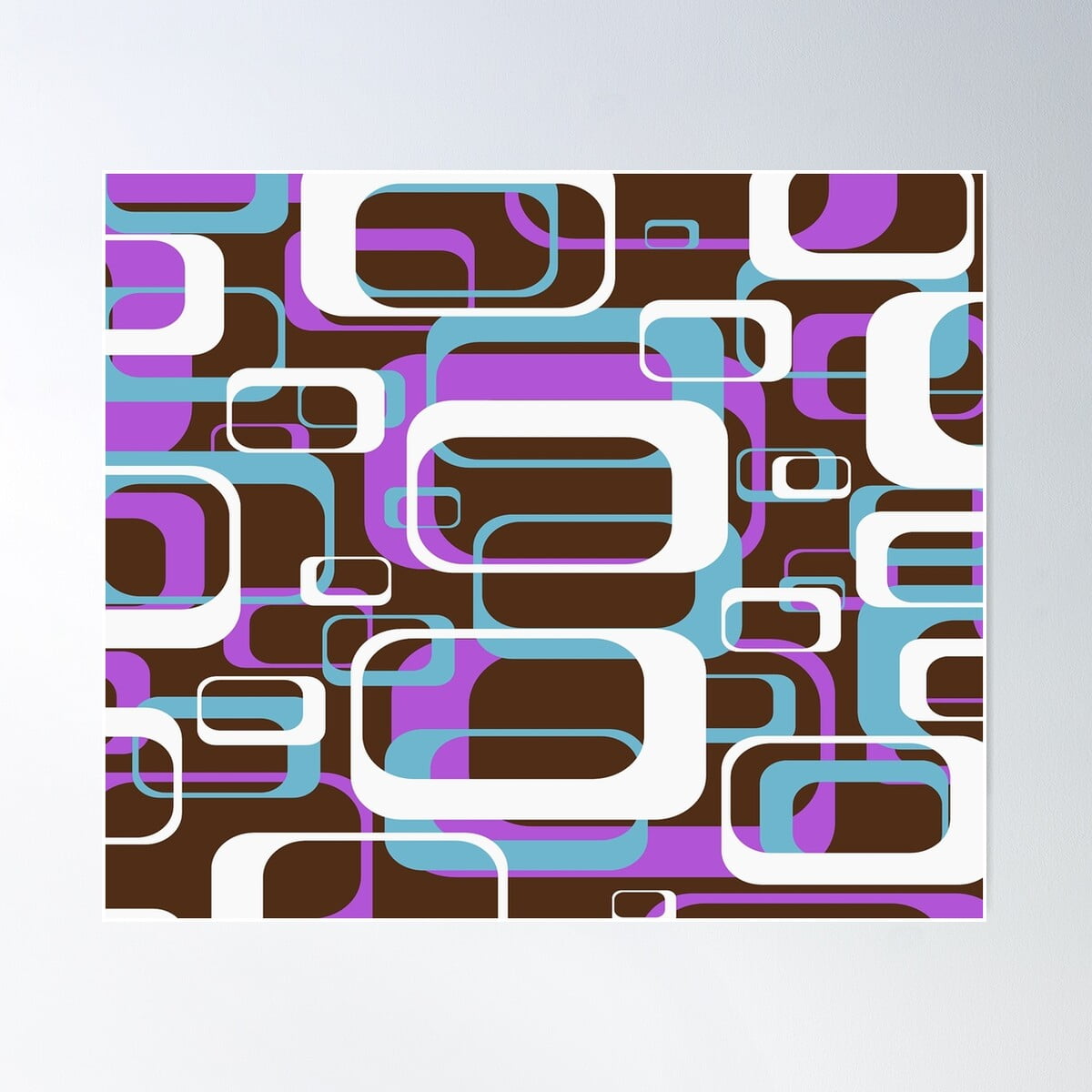 Funky Retro Poster Wall Art, Modern Wall Decor For Living Room Bedroom ...