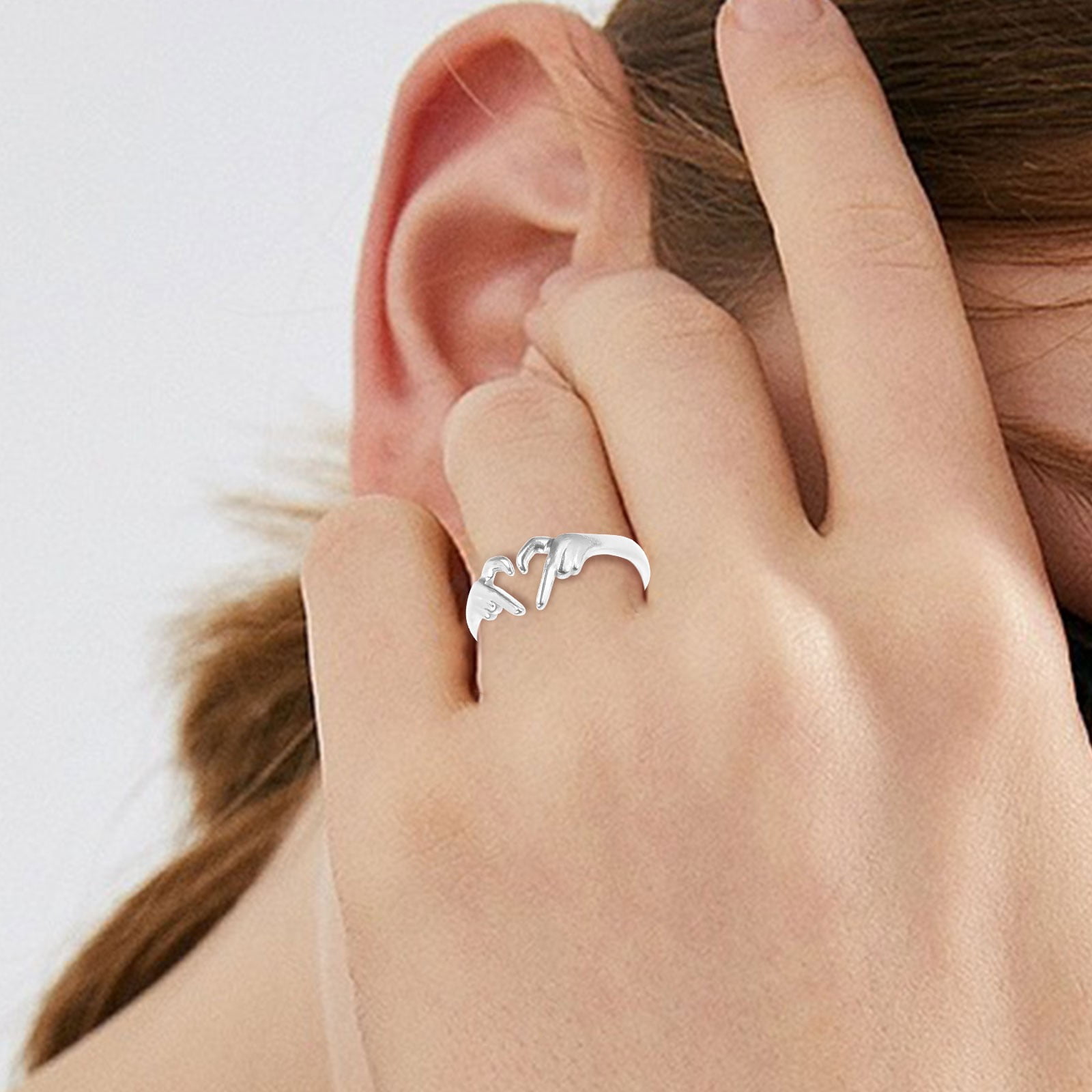 Funky Rings Vintage Double Ring Stack Rings Thick Rings Rings for Teen ...