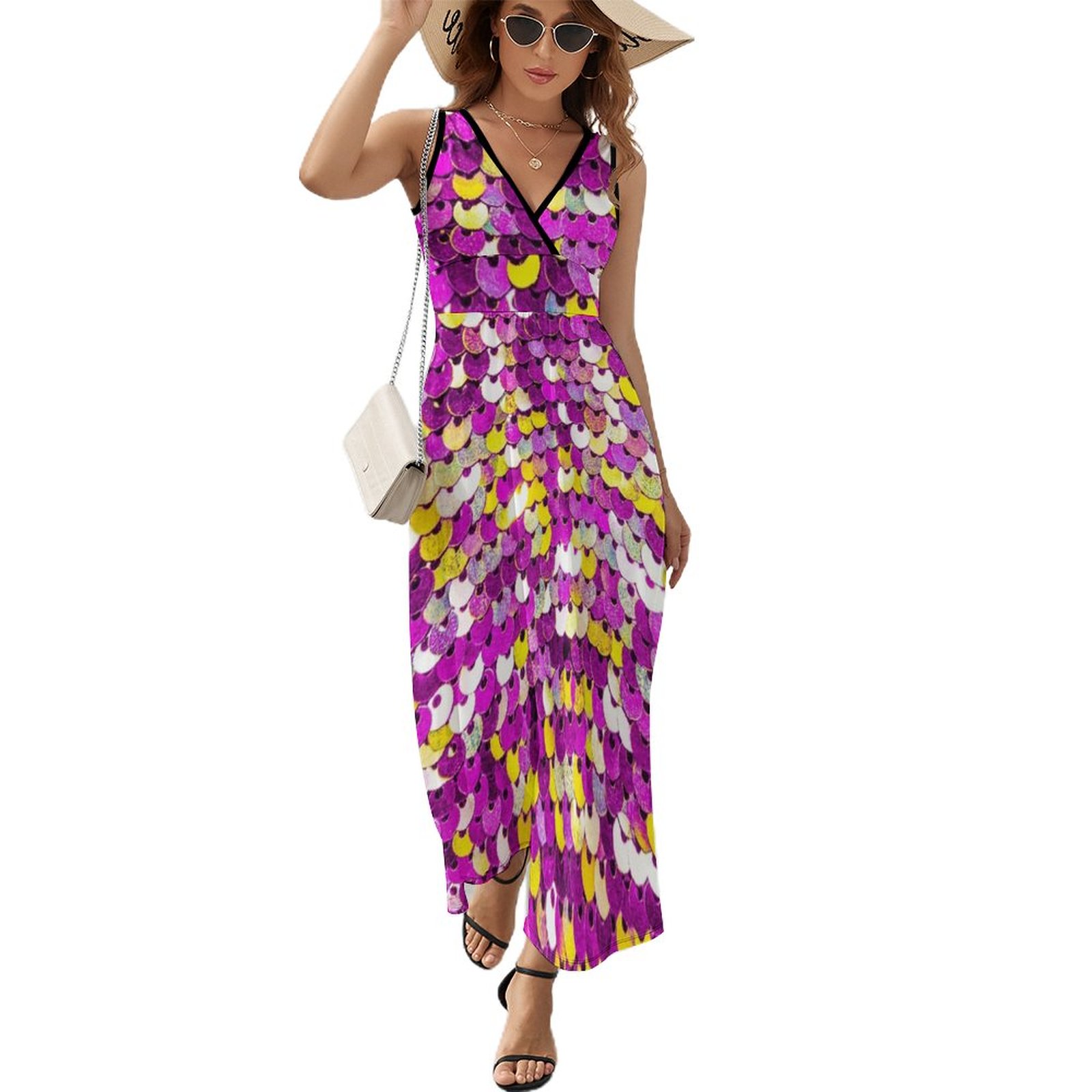 Funky Sequins Sleeveless Dress summer dresses ladies 2024 festival ...