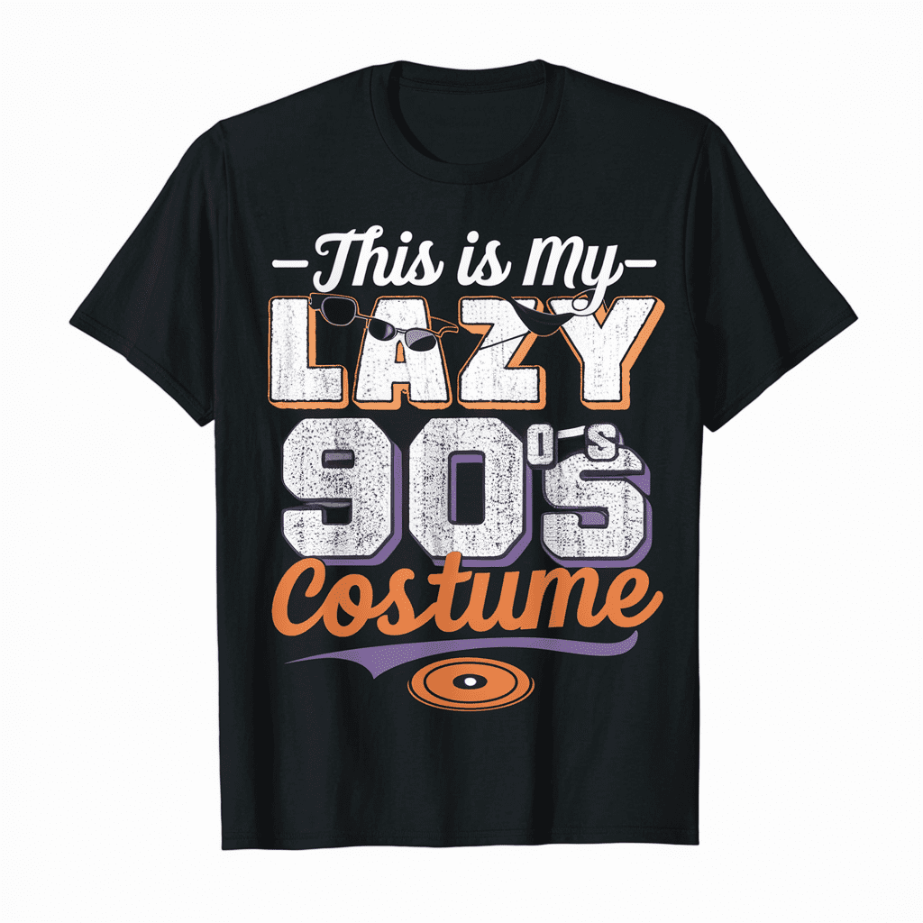 Funky This Is My Lazy 90s Costume Tee Shirt Cool Party Attire - Walmart.com