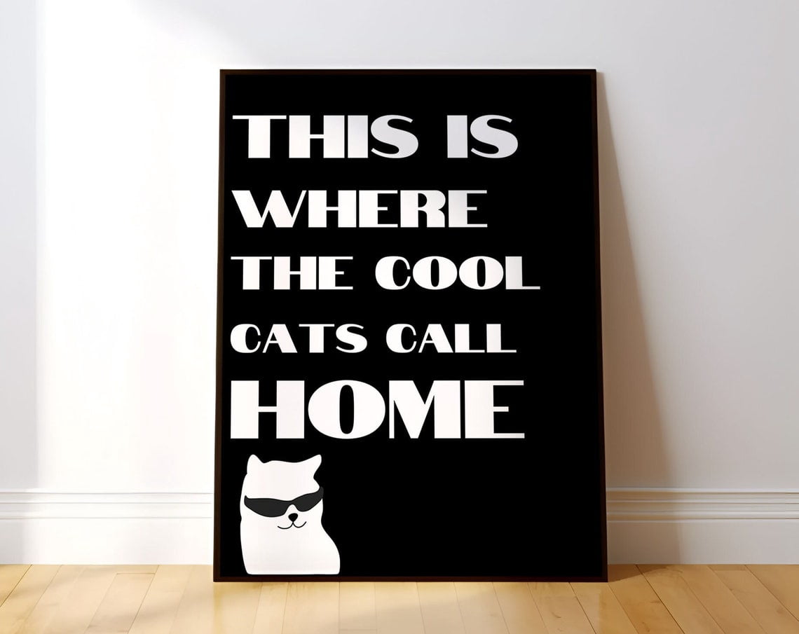 Funky Typography Poster - Funny Wall Art Print - Dorm Decor Decor ...