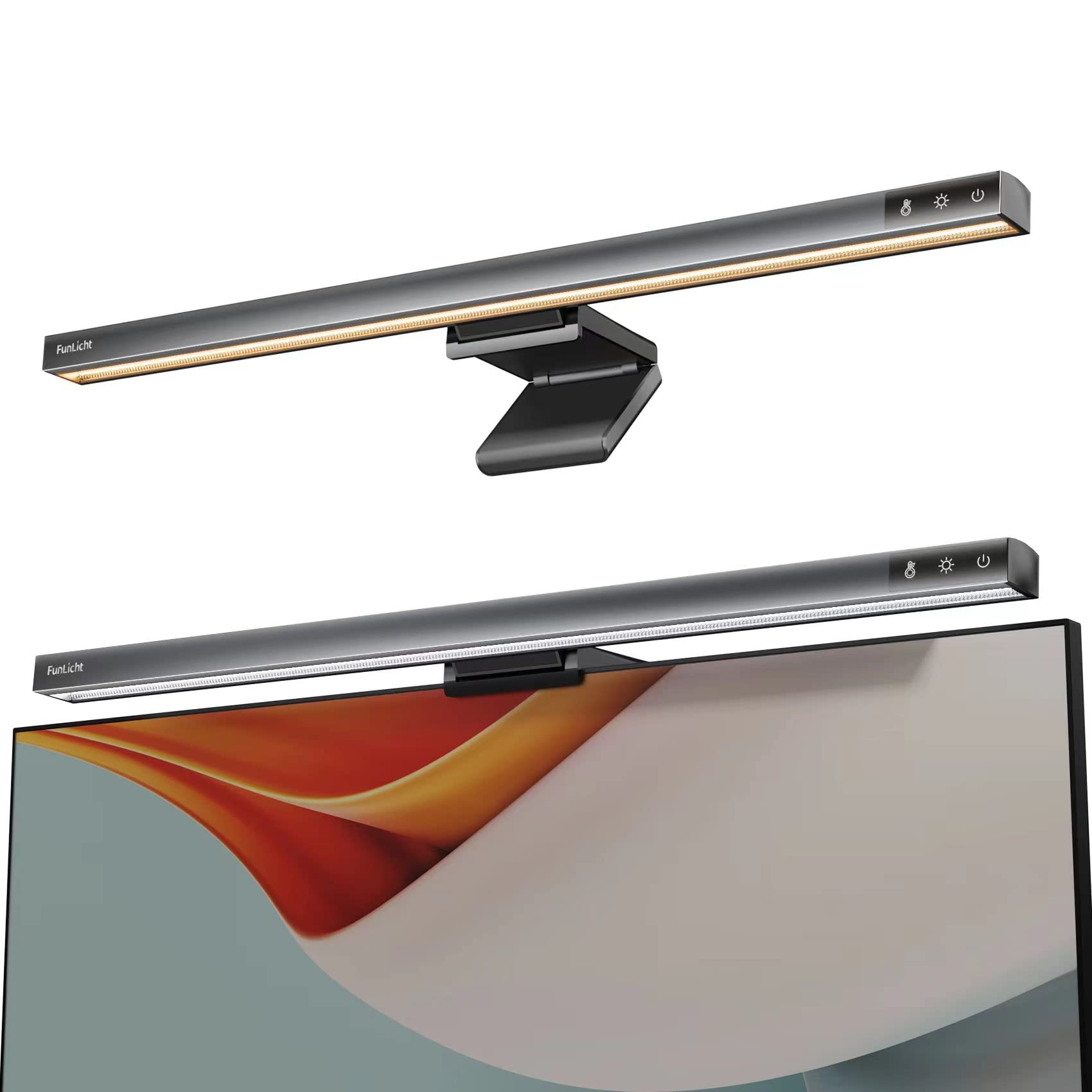 Funlicht Monitor Light Bar, Computer Monitor Lamp for Eye Caring LED ...