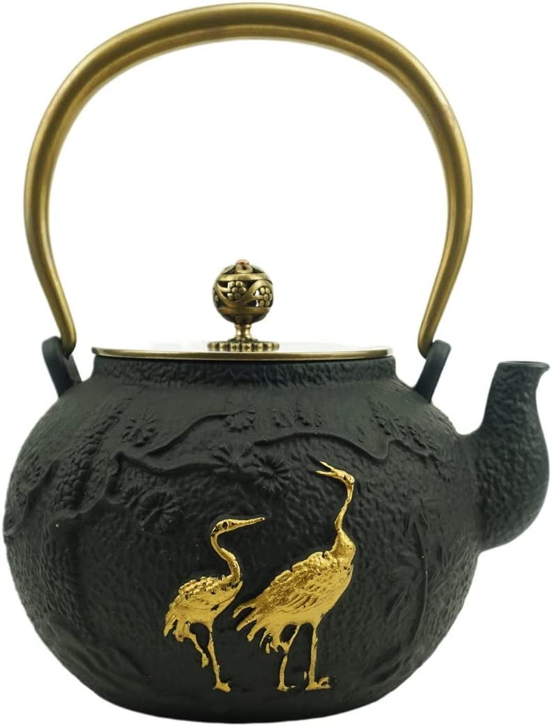Funmaker Japanese Style Tetubin Tea Kettle Iron Teapots Japanese Cast ...