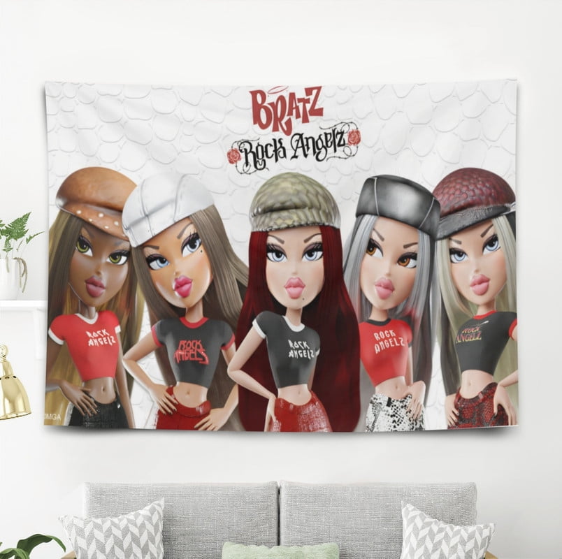 Funneh Bratz Girls Tapestry Gift Wall Hanging Backdrop for Room Bedroom ...