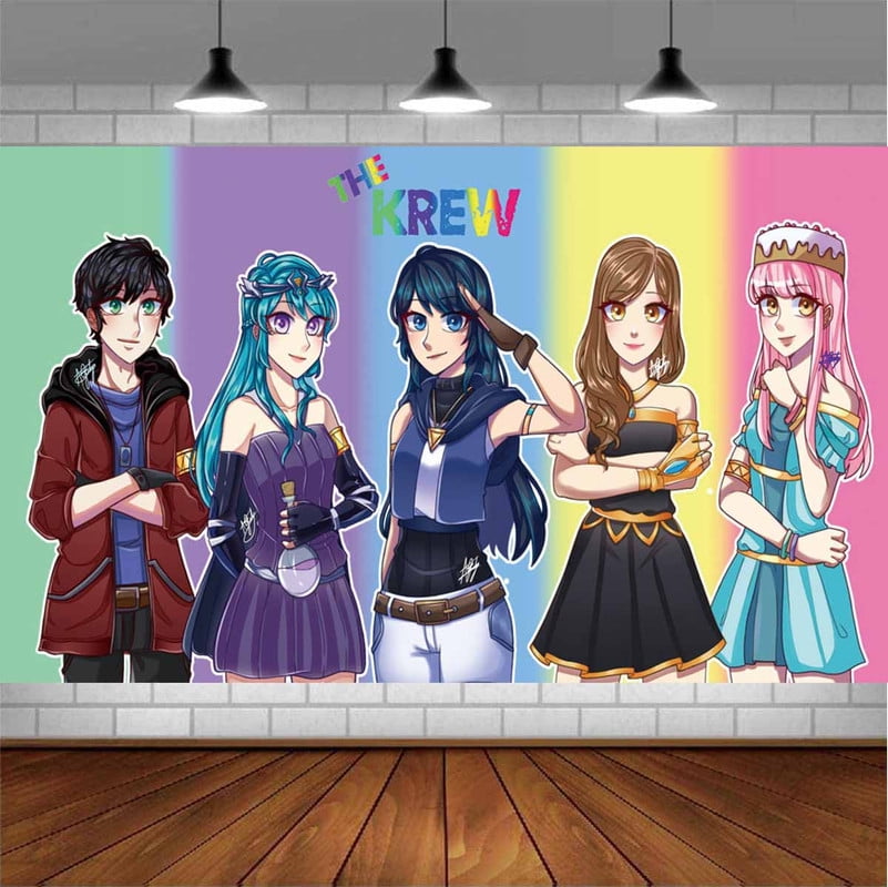 Funneh Krew Backdrop Banner Party Supplies Poster Movie Theme ...