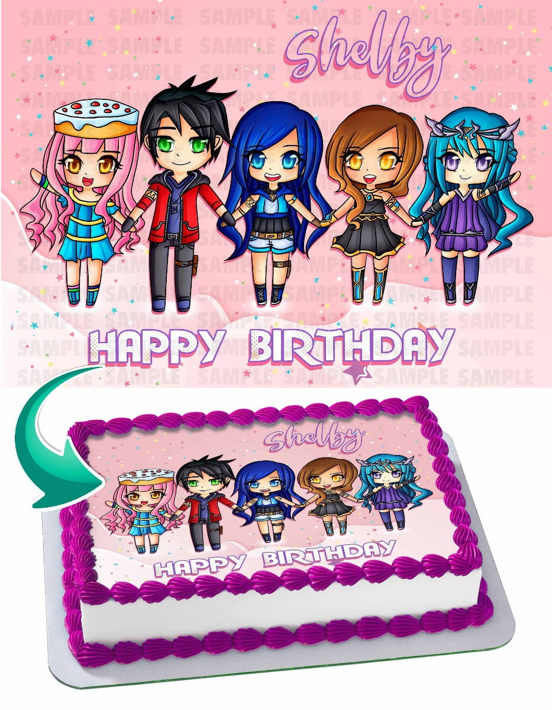 Funneh Krew Birthday Edible Image Cake Topper Personalized Picture 1/4 ...