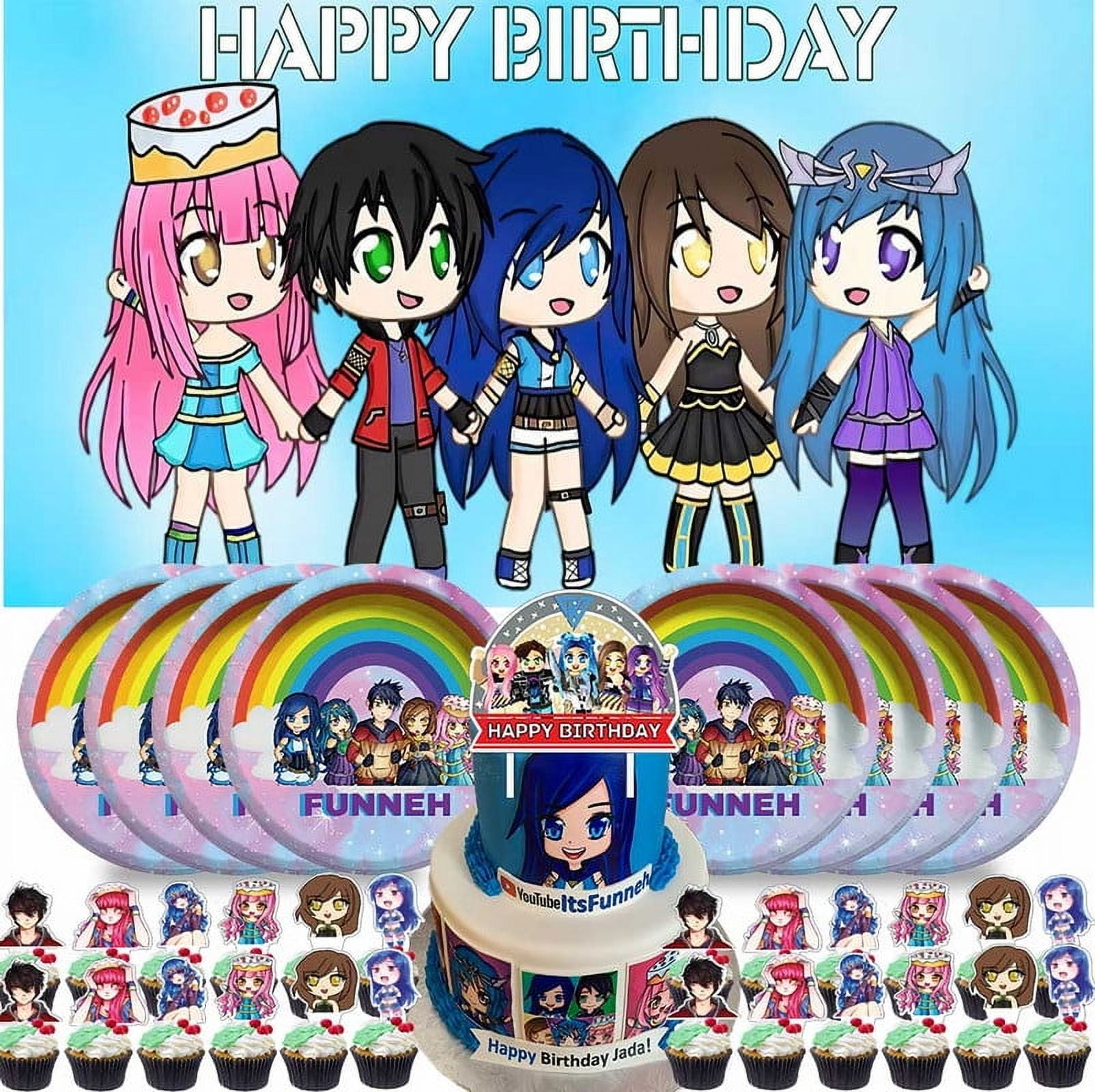 Funneh Krew Party Supplies Birthday Decorations Plates Banner Kids Cake ...