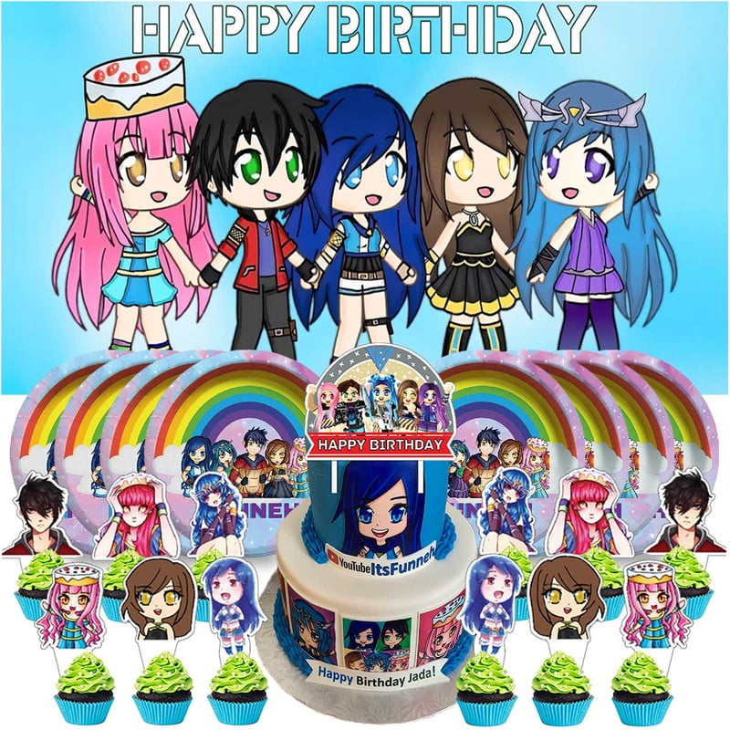 Funneh Krew Plates Birthday Party Supplies Decor Decorations Background ...