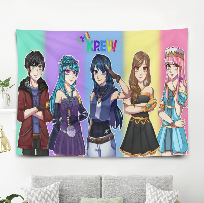 Funneh Krew Tapestry Gift Wall Hanging Backdrop for Room Bedroom Girls ...