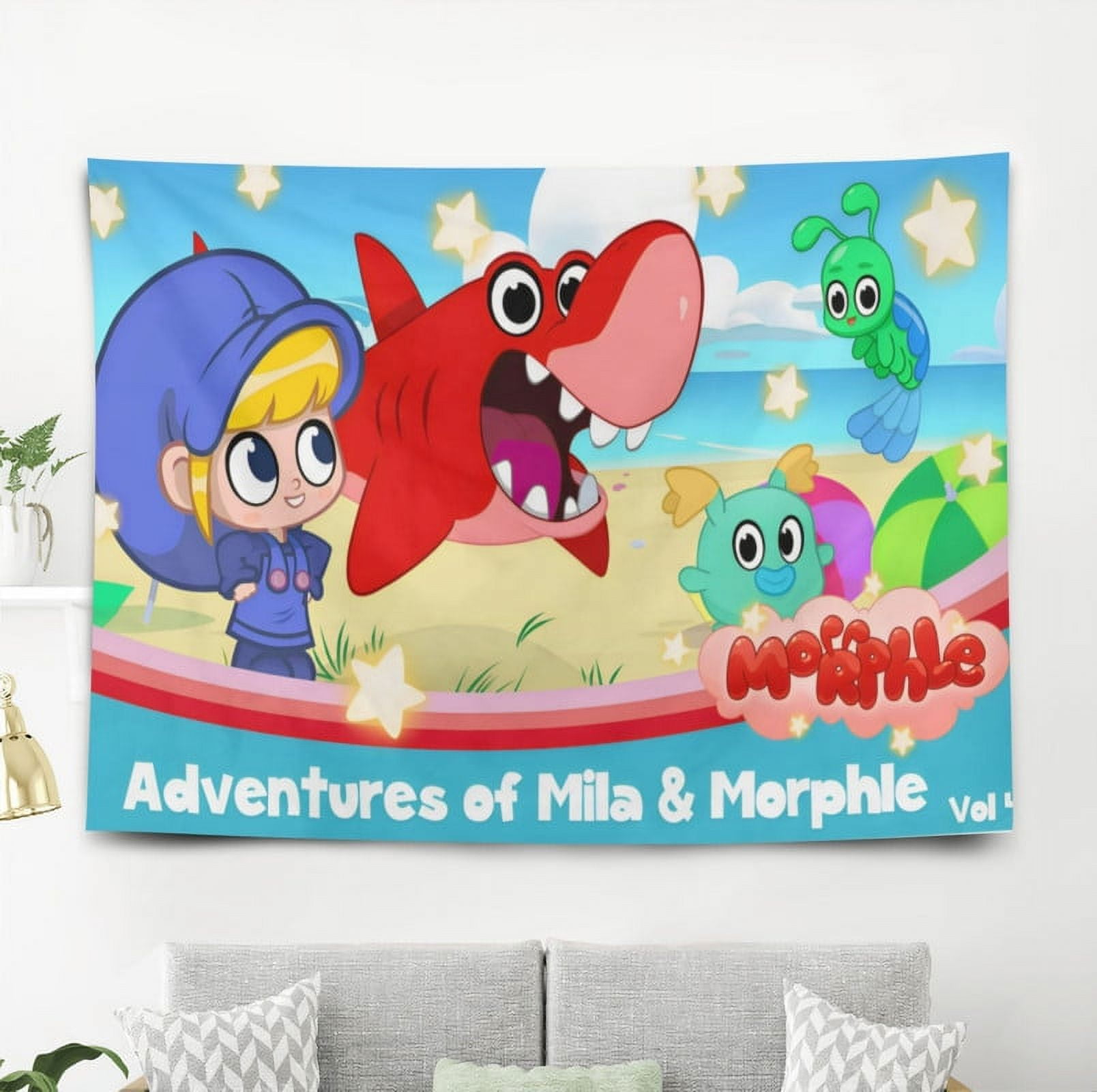 Funneh My Magic Pet Morphle Tapestry Gift Wall Hanging Backdrop for ...