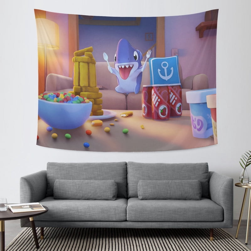 Funneh Stumble Guys Tapestry Gift Wall Hanging Backdrop for Room ...