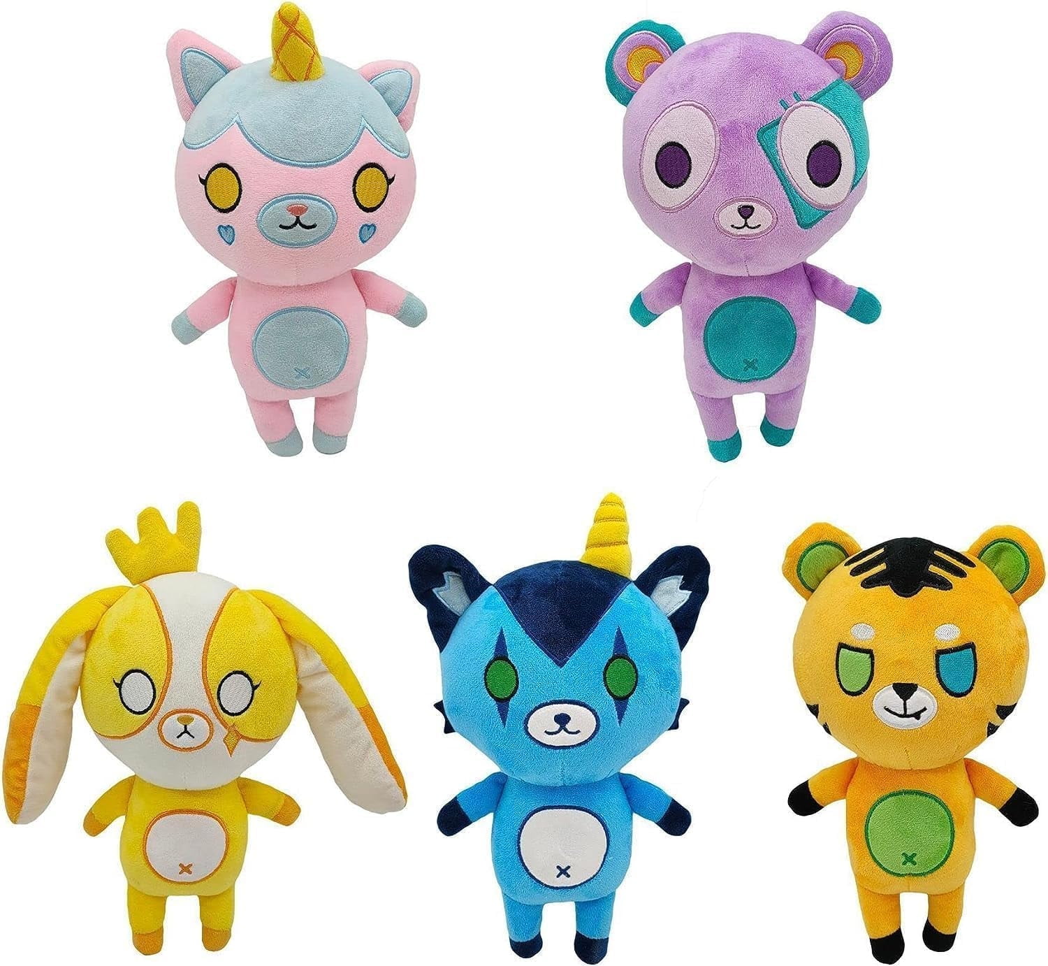 Funneh Teddy Bear Krew Plush Toys - 5Pcs Ultrasoft Krew Teddy Plushies ...