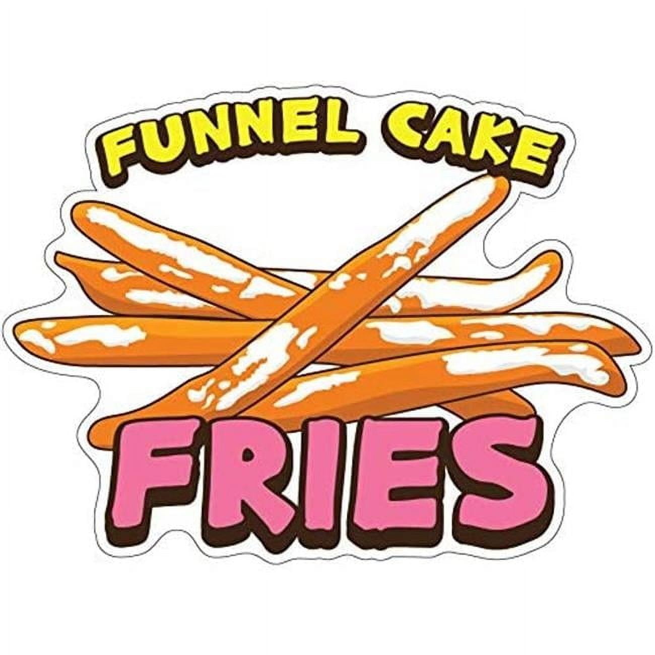 Funnel Cake Fries 24 in. Decal Concession Stand Food Truck Sticker ...