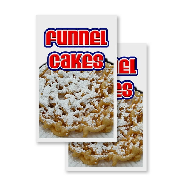 Funnel Cakes (2-PACK) 24" x 36" Vinyl Decals | Sign Insert Peel & Stick ...