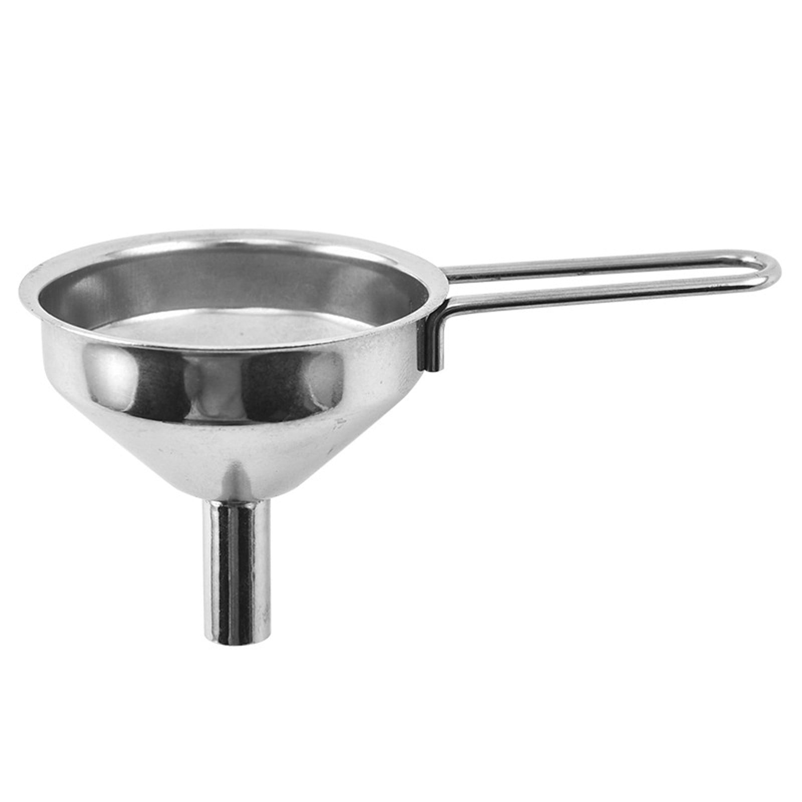 Funnel Strainer Stainless Steel Flask Pot Filler for Liquid Dry ...