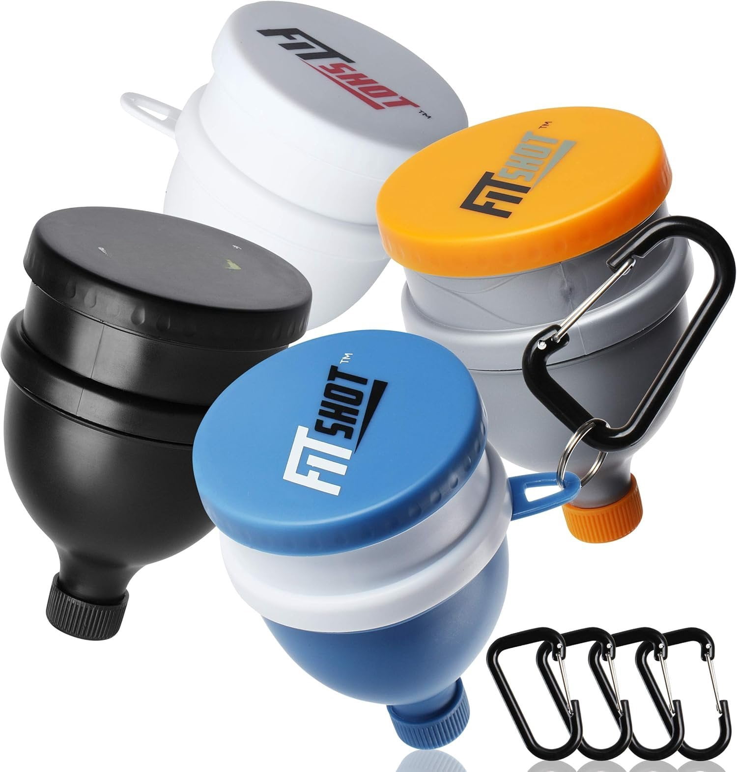Funnel- Supplement Funnel with 4pack, Water Bottle Funnels, , 2 in 1 ...