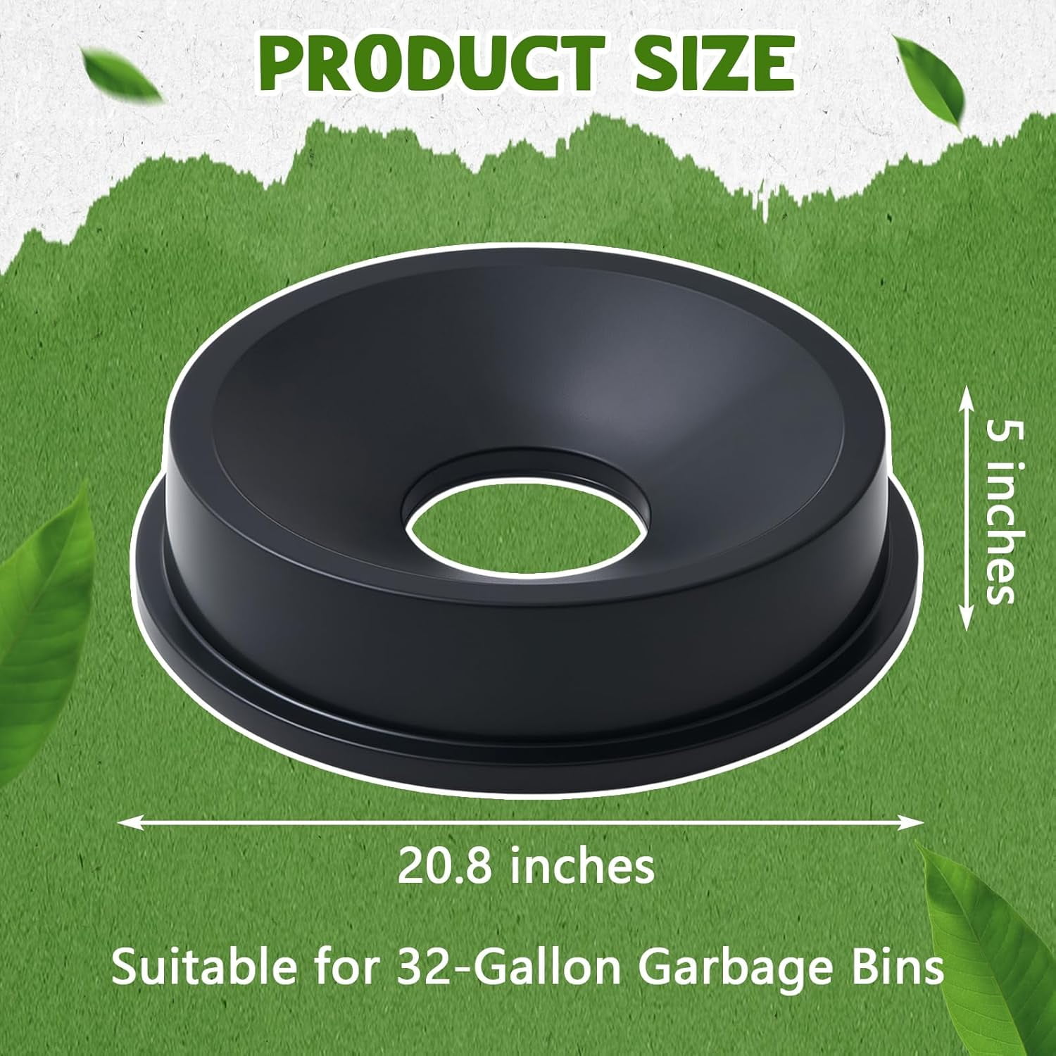 Funnel Top Lid for 32 Gallon Garbage Bins - Gray - Walmart.com