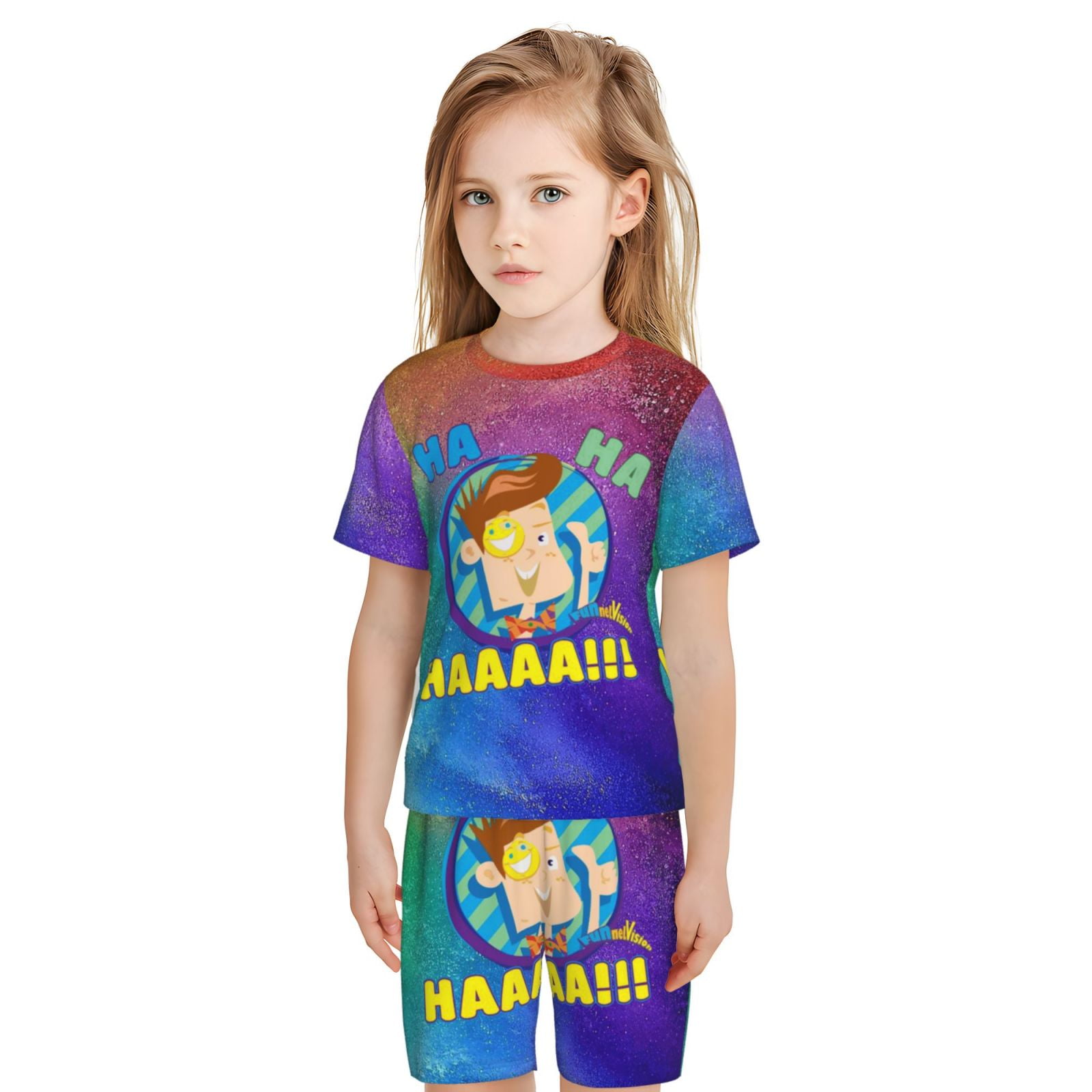 Funnel Vision Fgteev Kids Pajamas Set Summer Short Sleeve 2-Piece Pjs ...