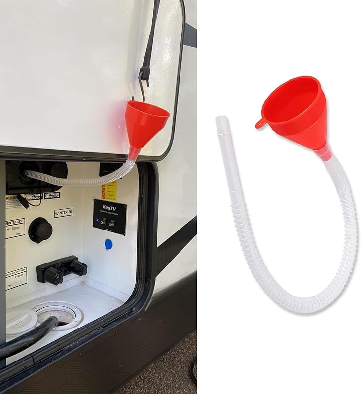 Funnels for Automotive Use, Long Funnel, Plastic Wide Mouth Funnel, Car ...