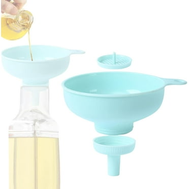 SUSWIM Canning Funnel with Strainer for Wide and Regular Mason Jars - Wide-Mouth Funnels for ...